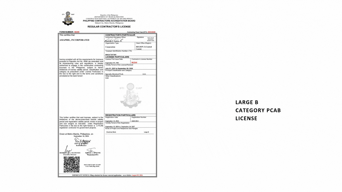 AAA PCAB License | Contact Us Today — Asiaphil