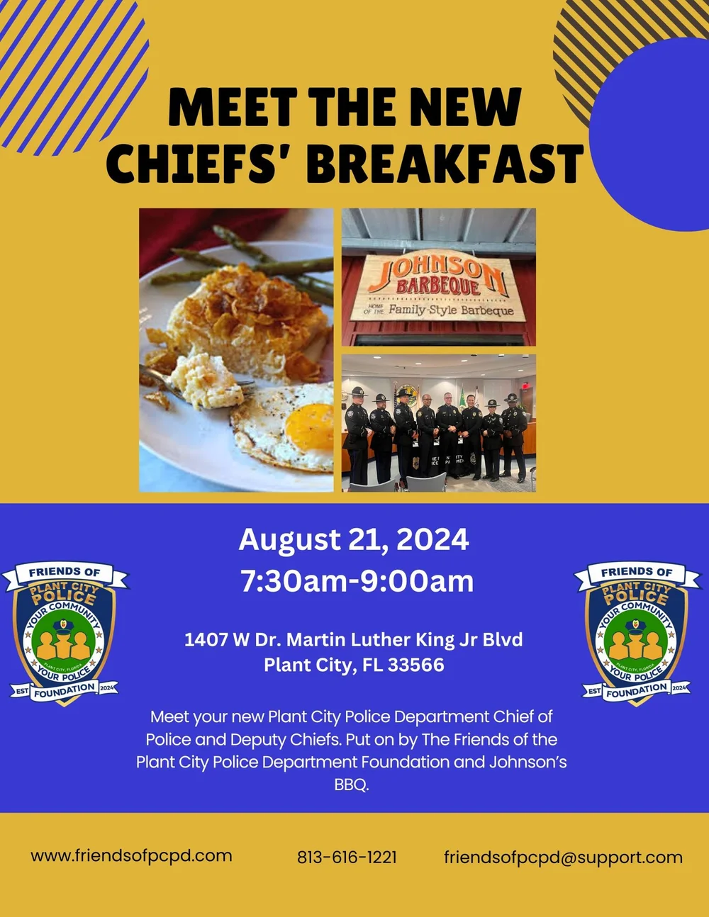 Breakfast w/Chiefs — Friends of the Plant City Police Department Foundation