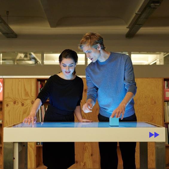 Tangible Object Recognition Table Immersive Touch Technology For