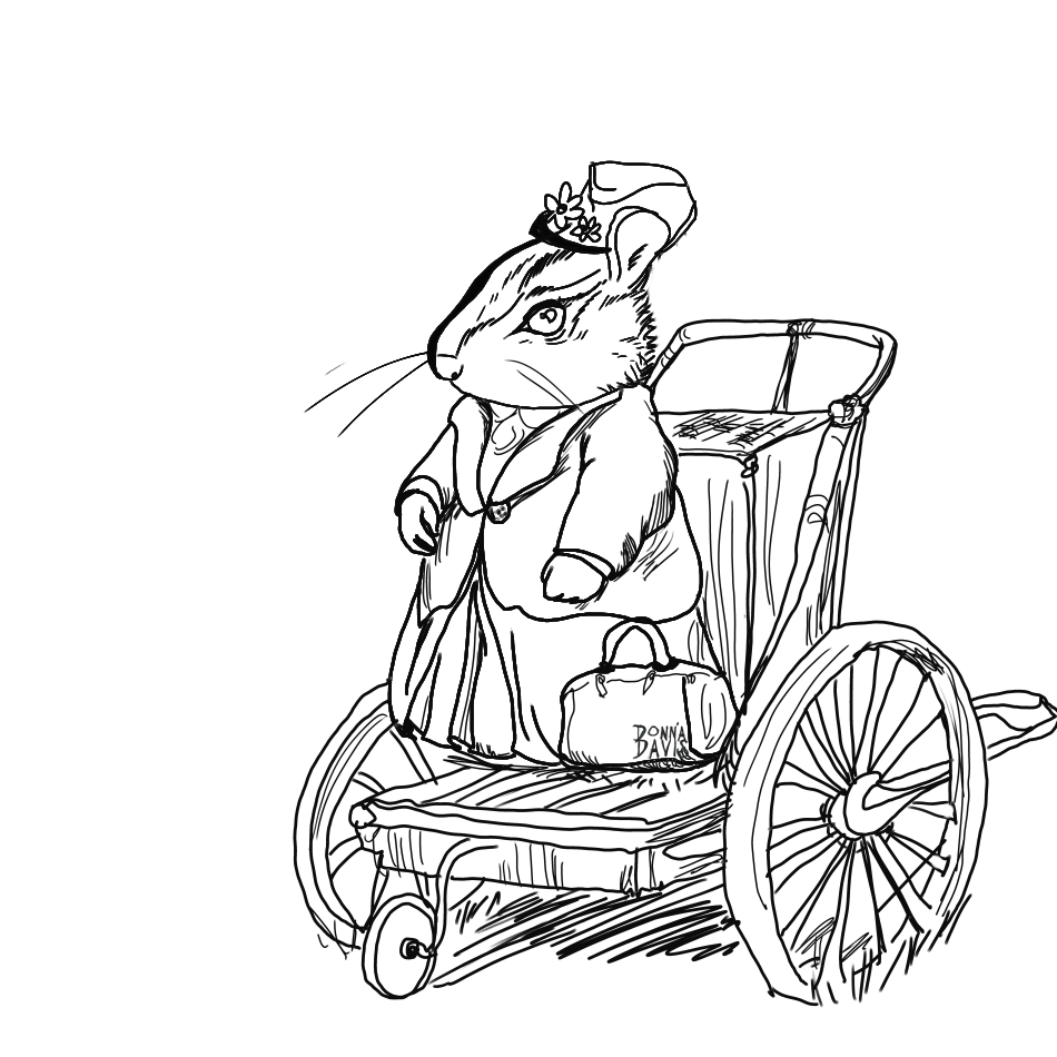 A New Drawing in my Series: Ida Acorn — Donna Davis Art