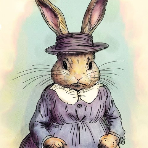 Another Rabbit Portrait in the style of Beatrix Potter : Regina ...