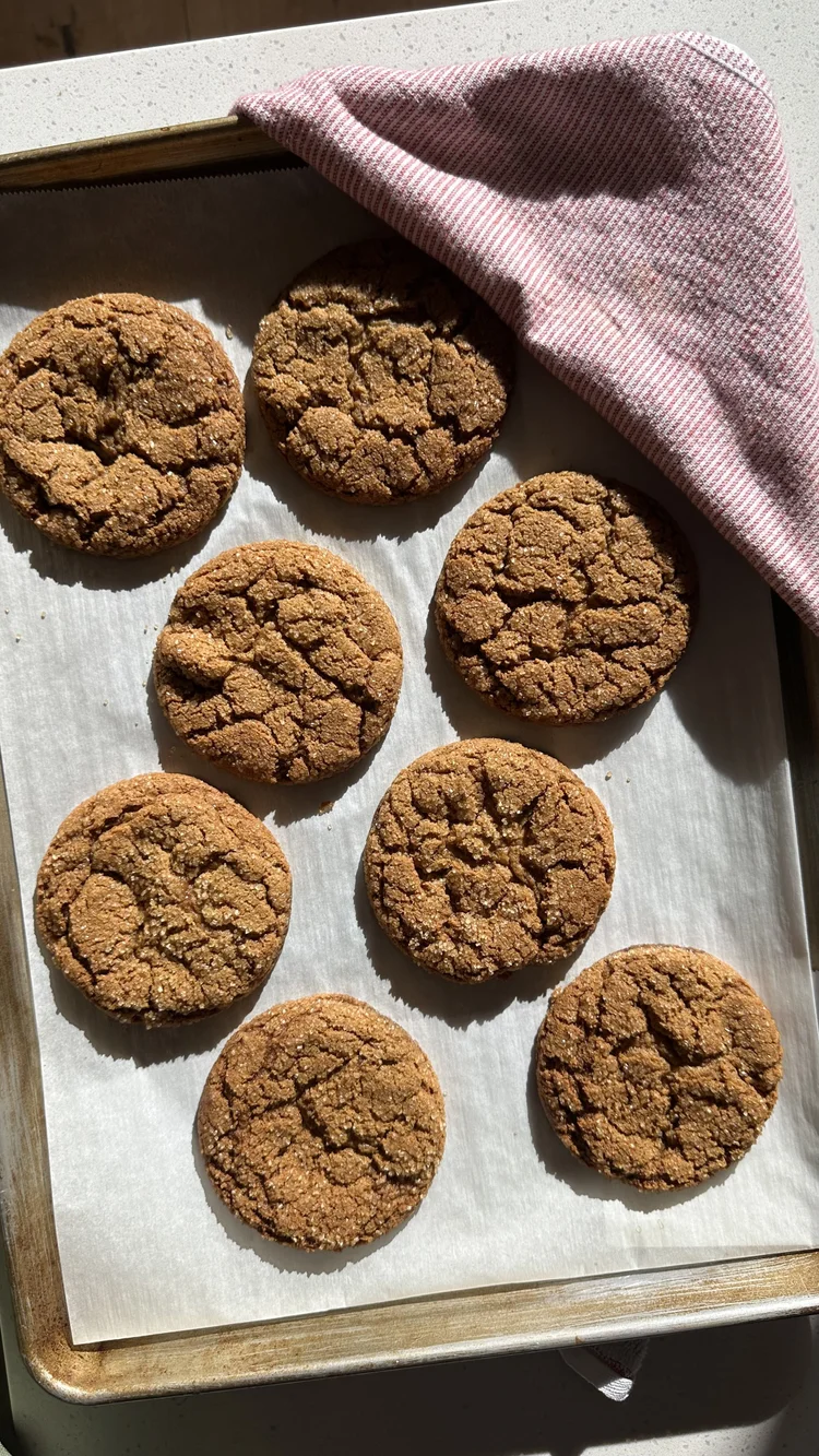 Meg’s Chewy Spiced Gingersnap Cookies — REILLY MEEHAN