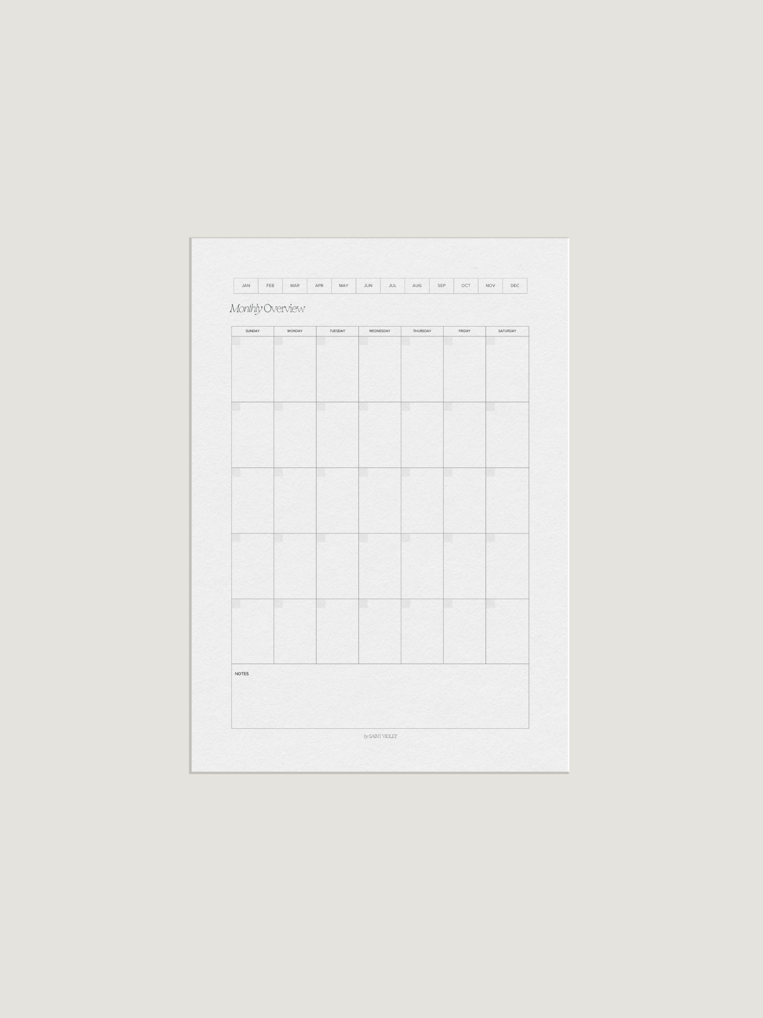 SAINT VIOLET — Planners, Templates, and Workbooks