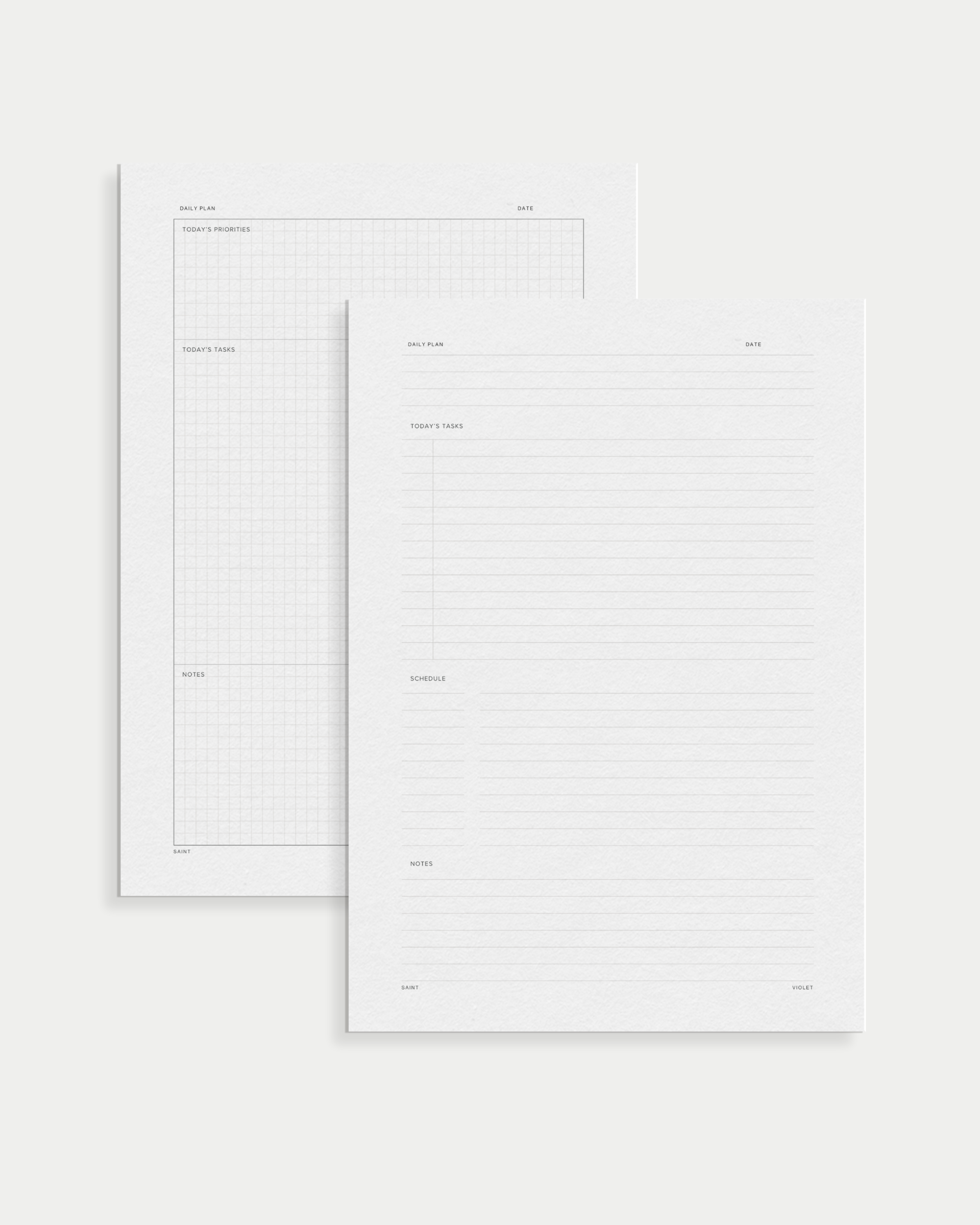 SAINT VIOLET — Planners, Templates, and Workbooks