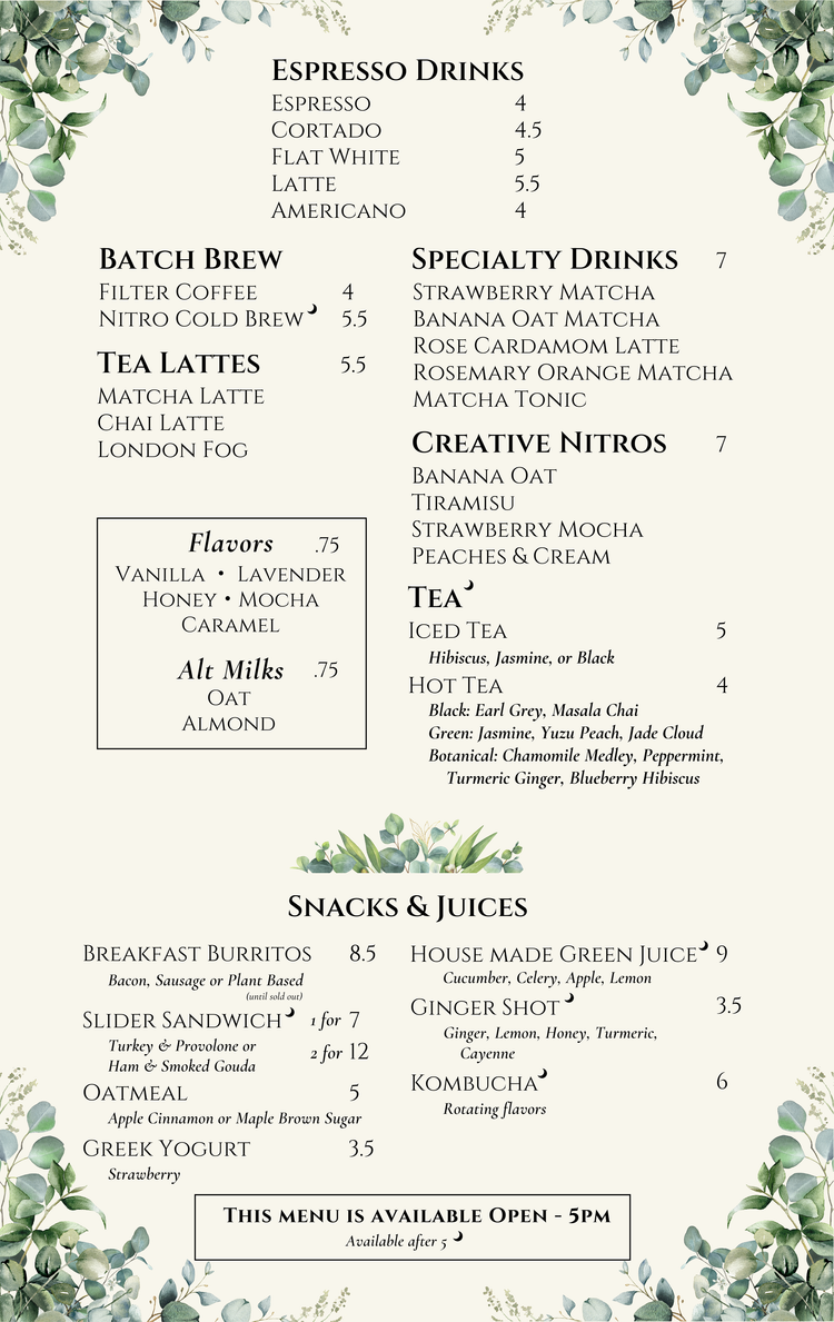 Menu 1 — Hello Darling