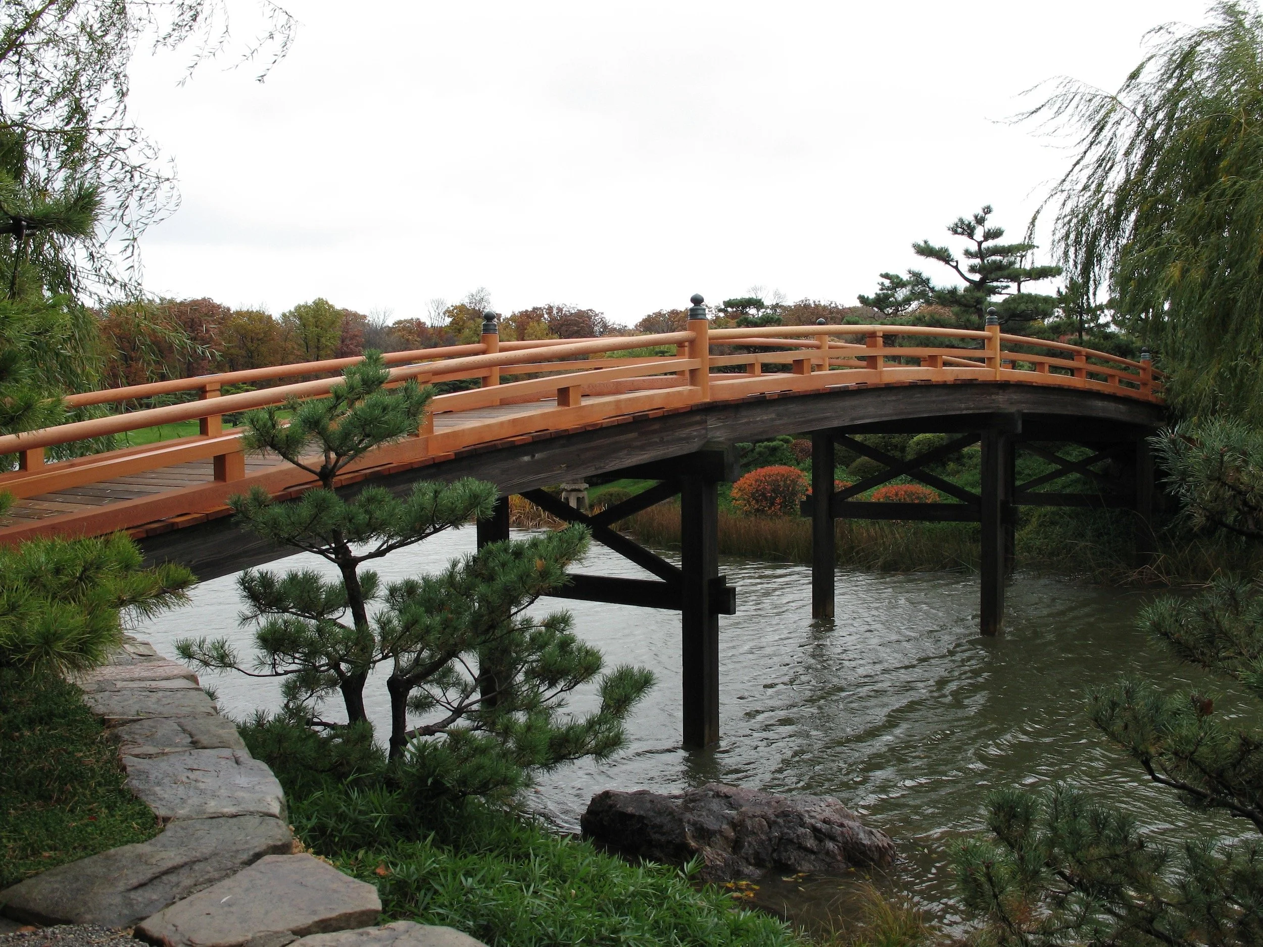 反橋 chicago botanic japanese garden bridge — shokunin-do