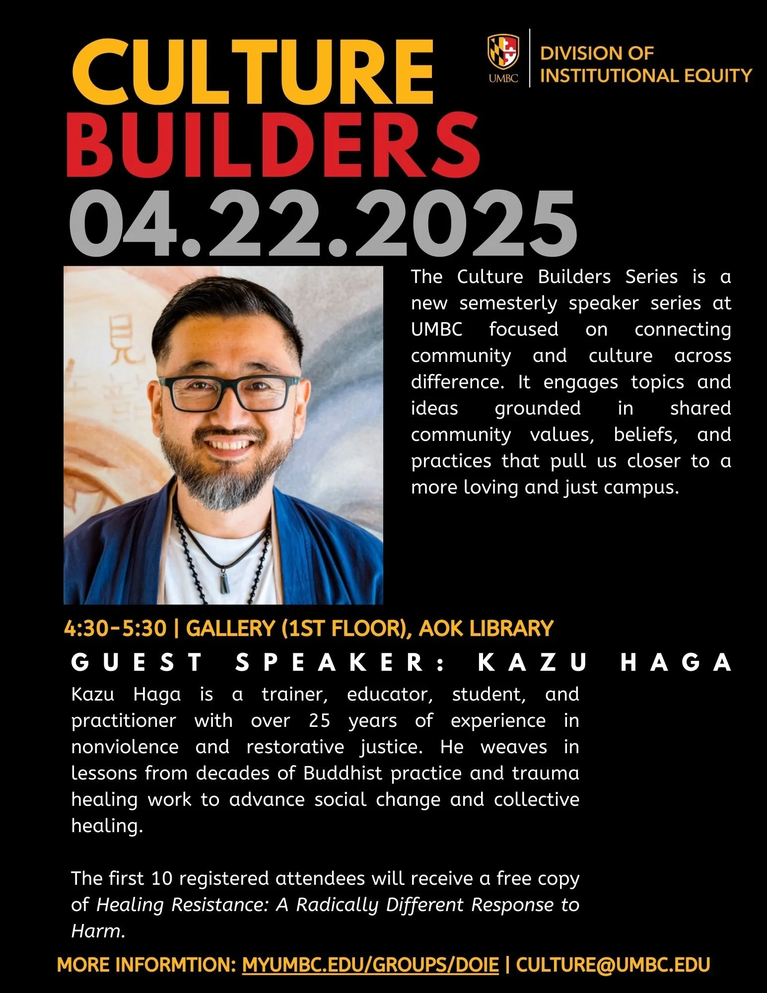 Culture Builders Speaker Series — Kazu Haga