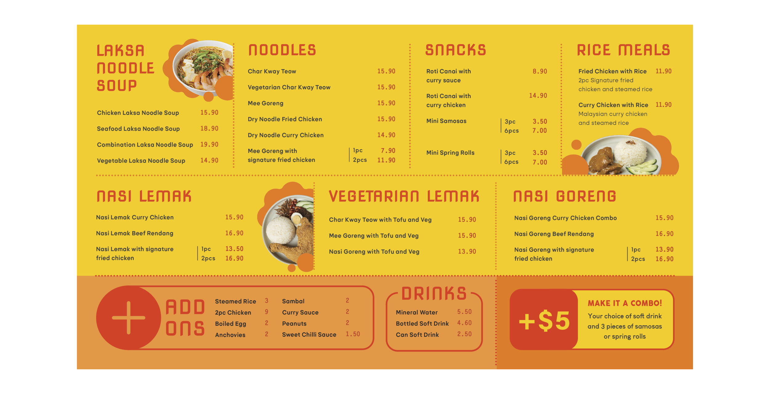 Malaysian Cuisine Menu Design — Prativa Tamang