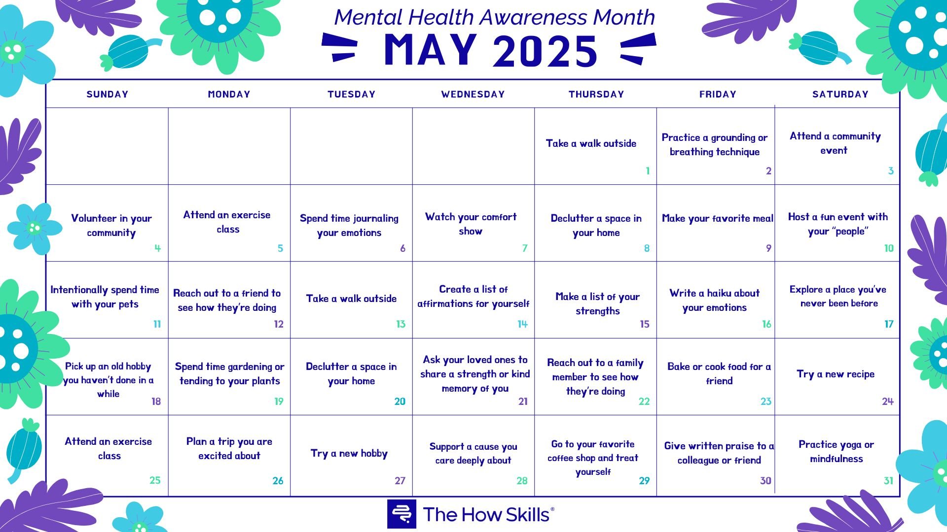 May Is Mental Health Awareness Month: The Power of Routines — The How ...