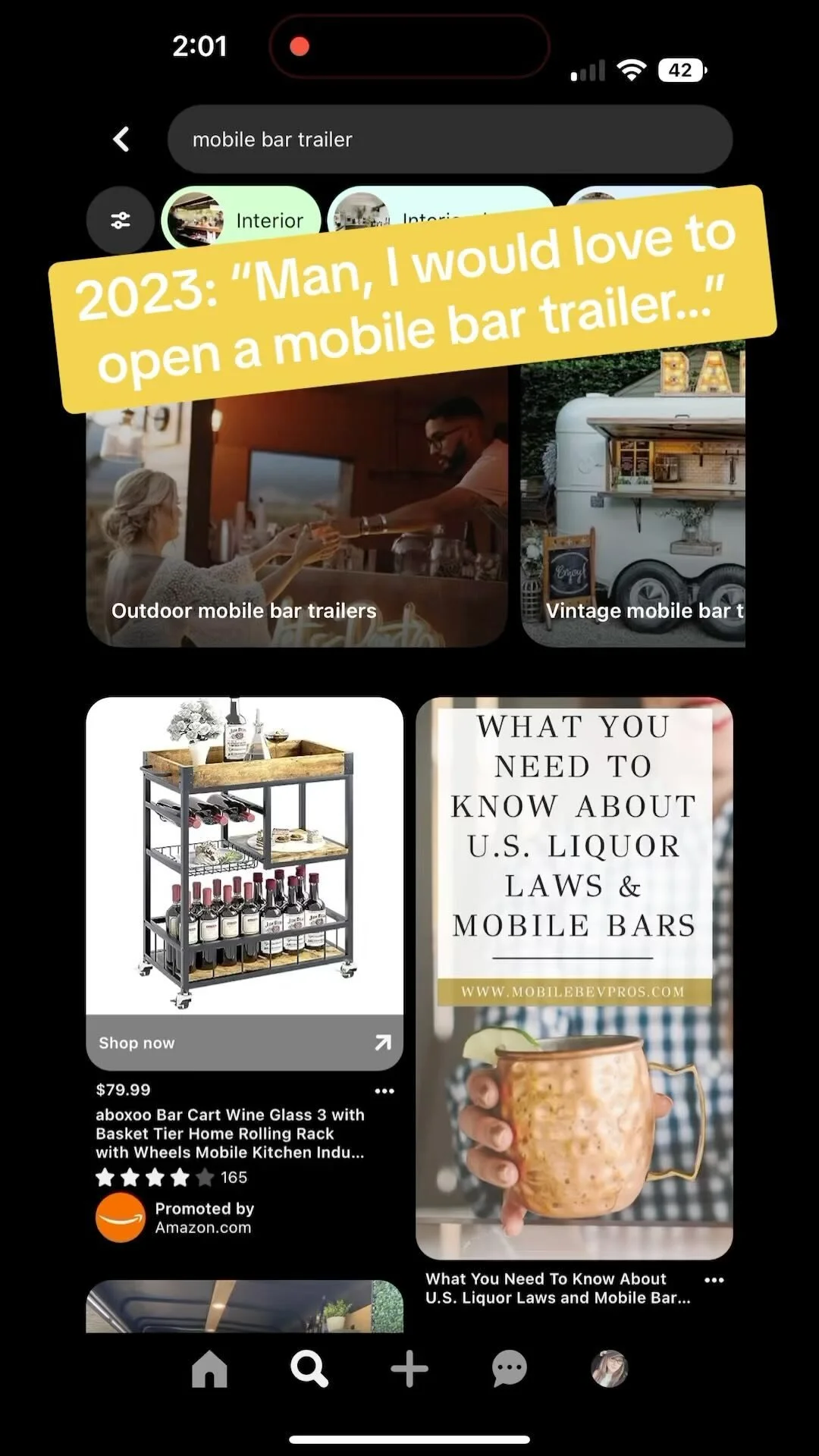 Sips Traveling Trailer