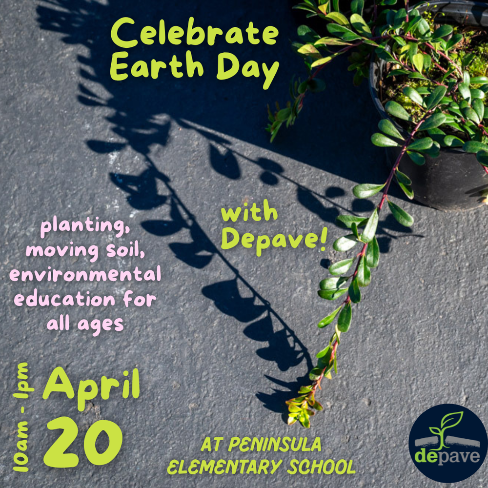 Earth Day Planting Event at Peninsula Elementary School — Depave