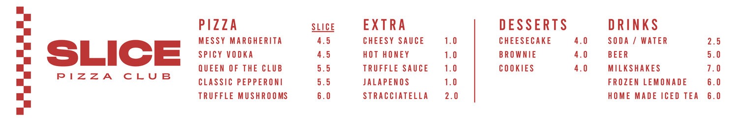 SLICE PIZZA CLUB | Les Pizzas de New York à Paris.