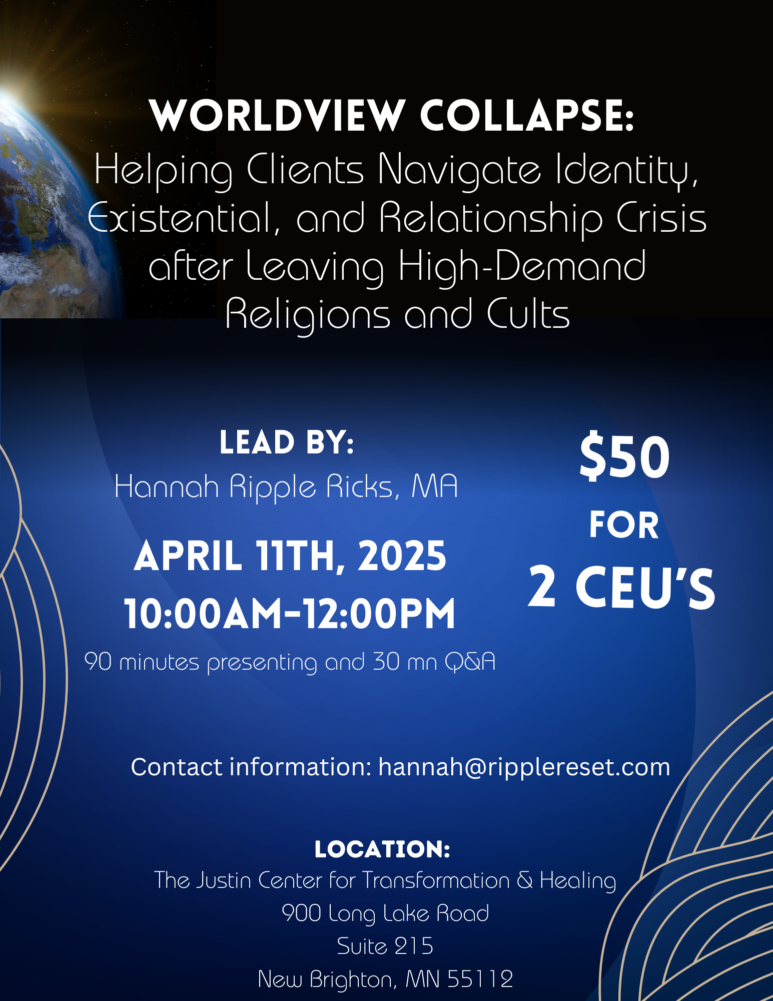 Worldview Collapse — The Justin Center for Transformation and Healing