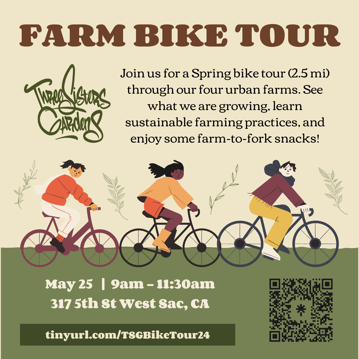 Farm Bike Tour — Three Sisters Gardens