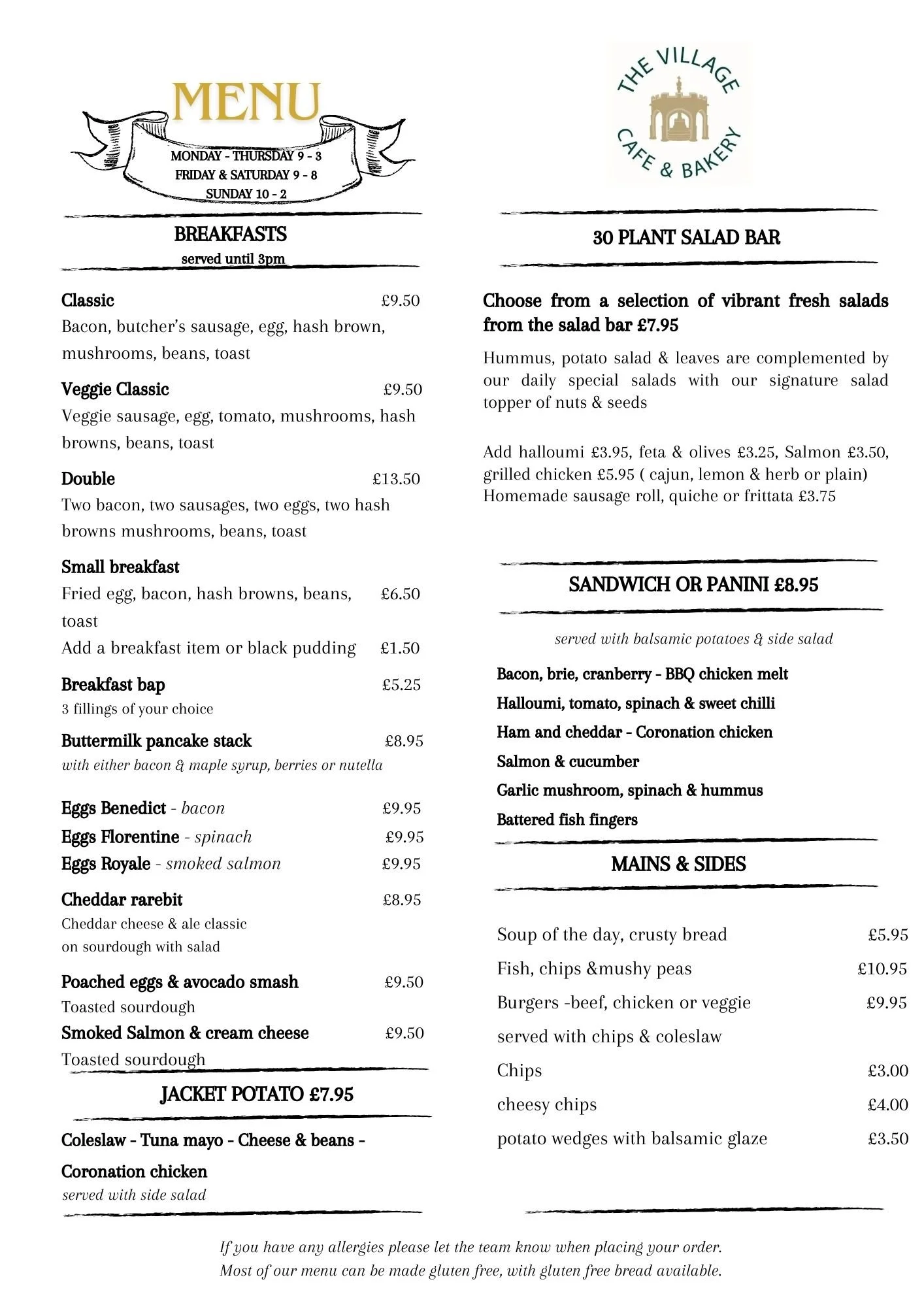 CAFÉ | The Village Cafe & Bakery