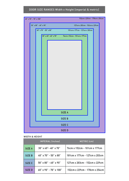 Door Size Chart — Saumarra
