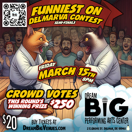 Delmarva’s Funniest: Semi-Finals Round 1 — DreamBigVenues