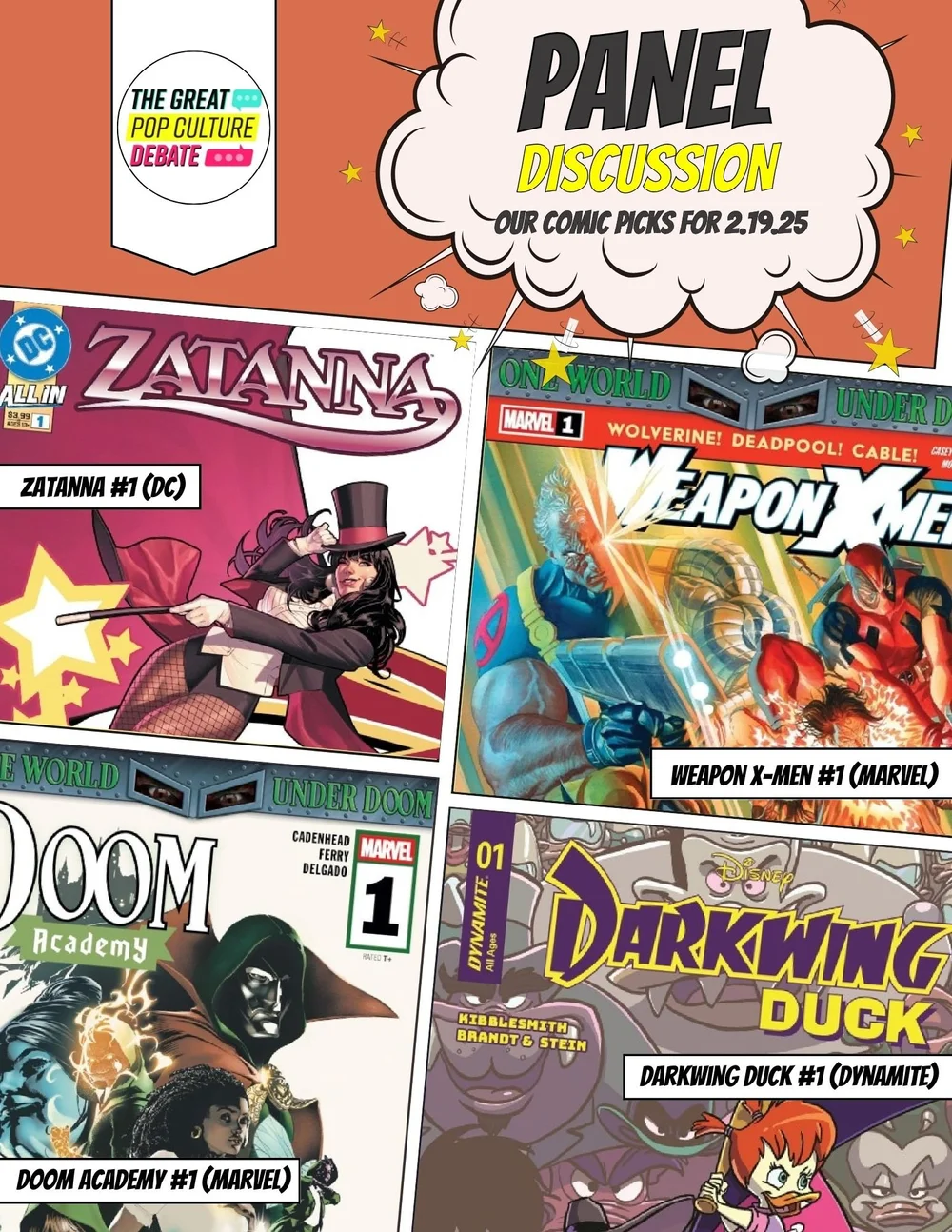 Comic Book Picks: February 19, 2025 — Great Pop Culture Debate