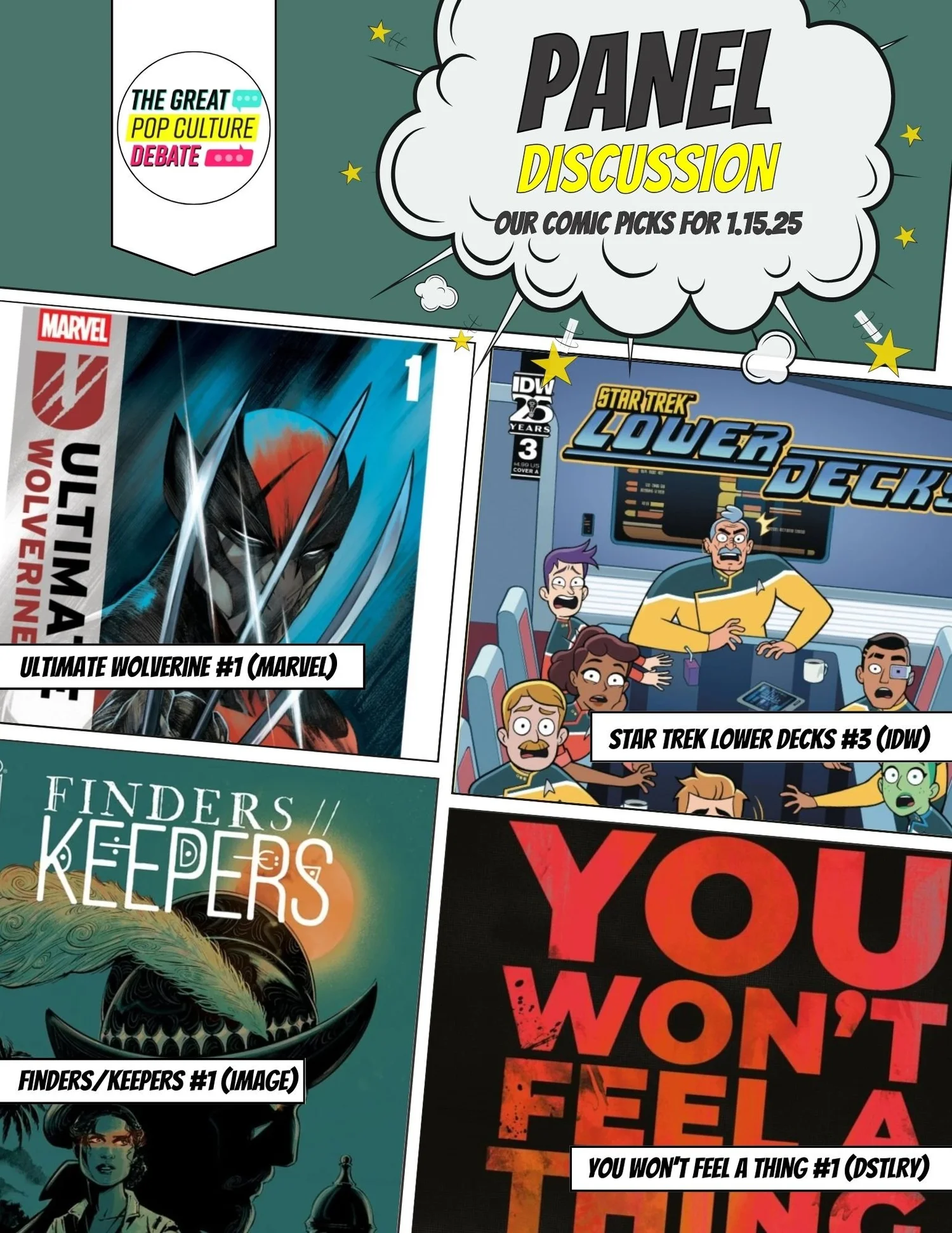 Comic Book Picks: January 15, 2025 — Great Pop Culture Debate