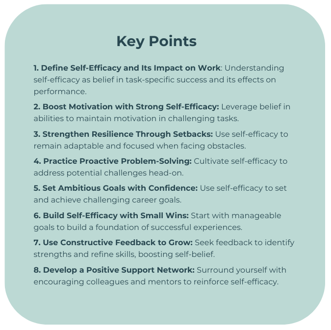 Building Self-Efficacy for Professional Success: Strengthen Your Belief ...