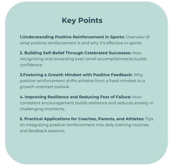 The Role of Positive Reinforcement in Developing Athletic Confidence ...