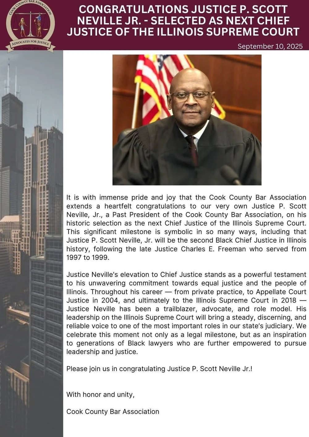 Cook County Bar Association | Advocates for Justice Since 1914