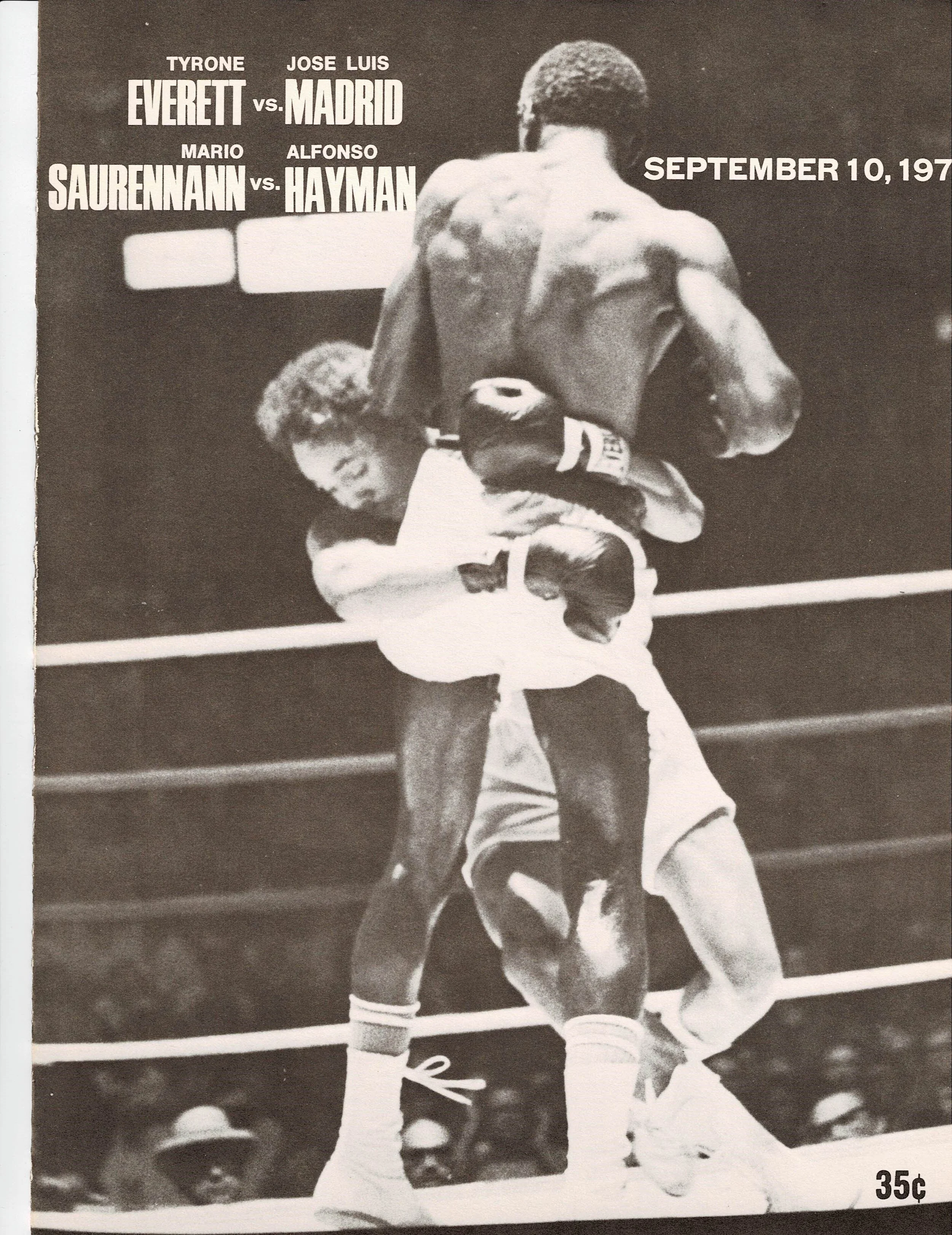 Tyrone Everett vs. Hyun Chai Kim 07/24/1975 — peltzboxing.com