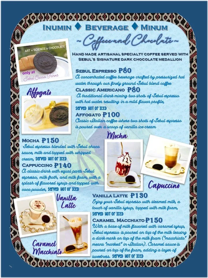 Menu — Sebul Cacao Farms
