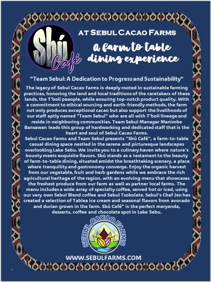 Menu — Sebul Cacao Farms