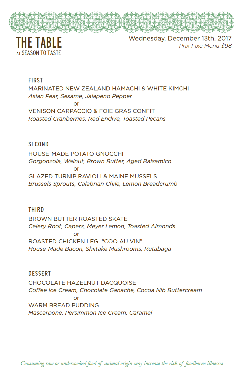 The Table Restaurant Branding, Menu and Merchandise Design — Plum Cove ...