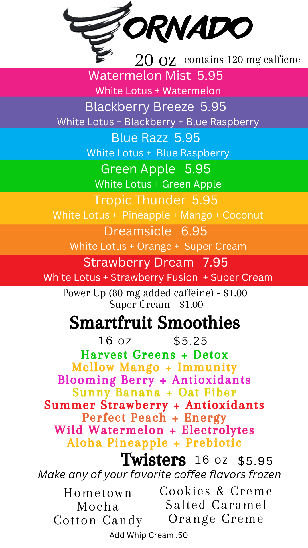 Menu — Homtown Grounds Coffee Co.