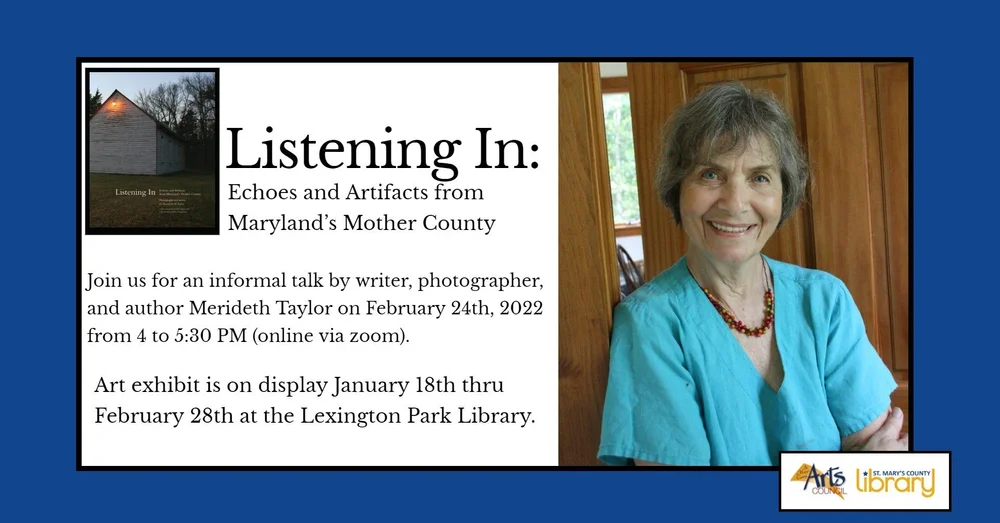 Meet Merideth Taylor - Virtual Artist's Talk — St. Mary's County Arts ...