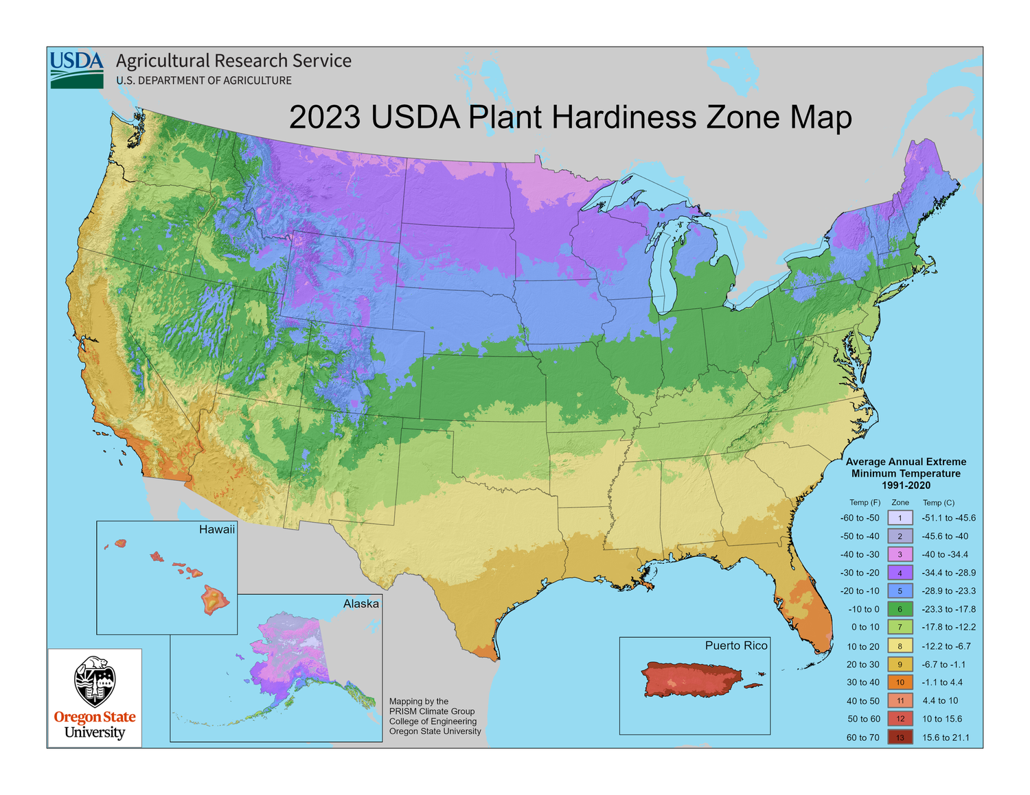 PLANT ZONE MAP — Town Creek Nursery
