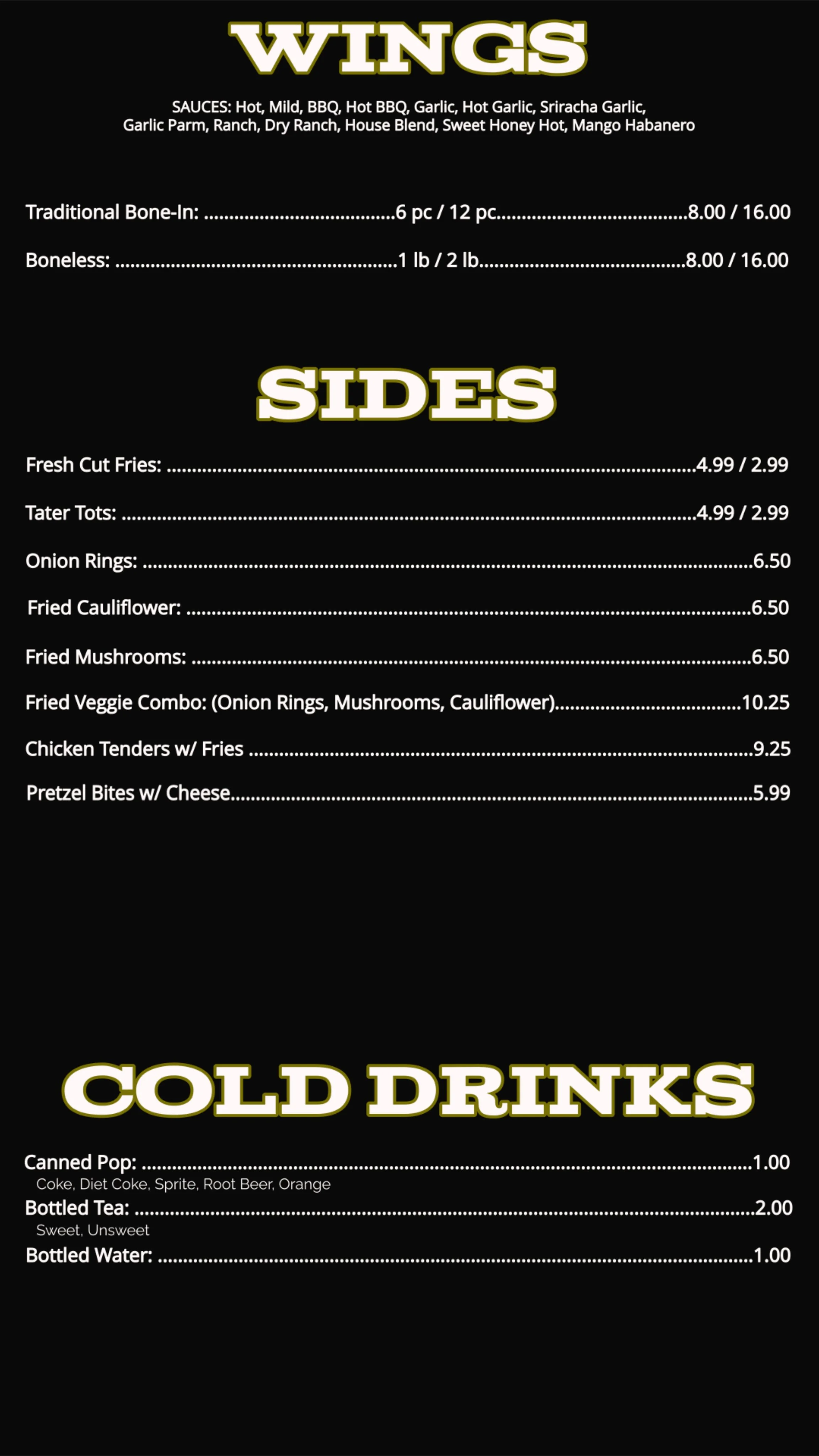 Menu 1 — Shaffer's Deli