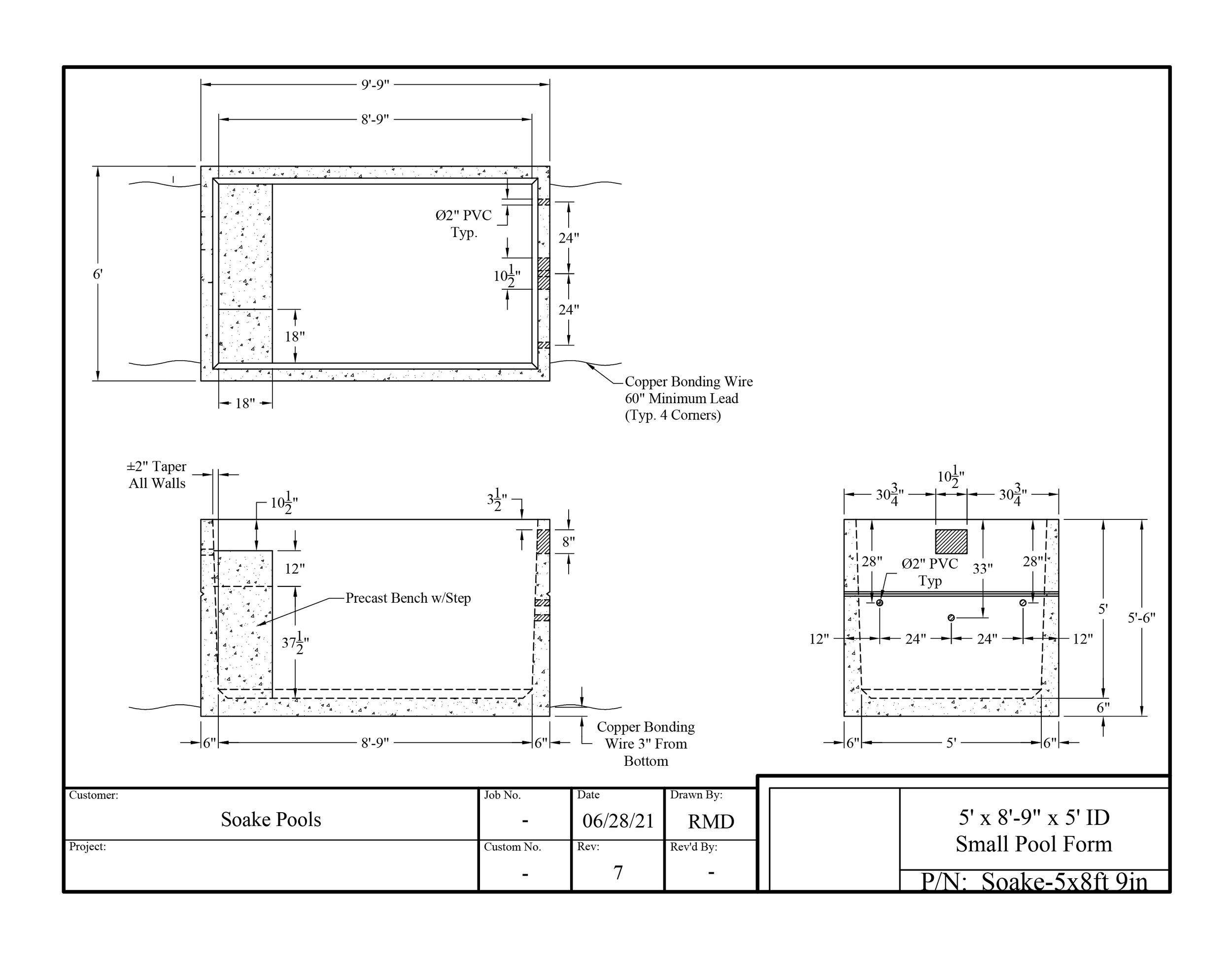 Petite Plunge Dimensions — Soake Pools