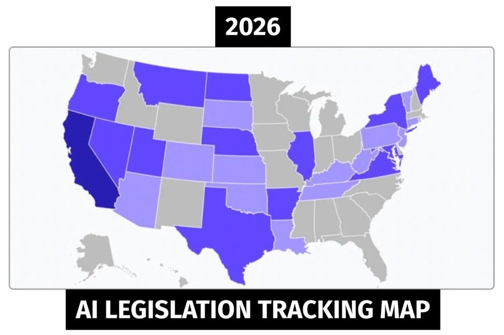 AI Legislation Tracker Map: Bills in play in 2026 — Transparency ...