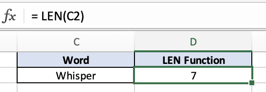 LEN Function - Excel — Data Trail Mix