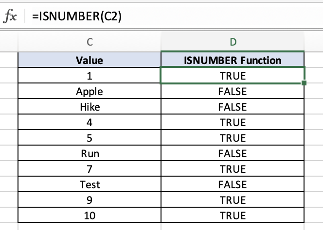 Isnumber Function Excel — Data Trail Mix