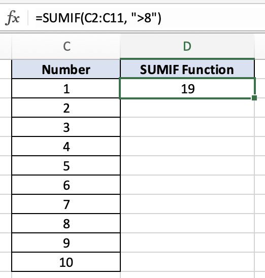 SUMIF Function - Excel — Data Trail Mix