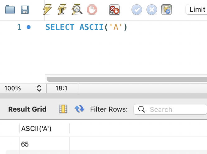 ASCII Function - SQL — Data Trail Mix