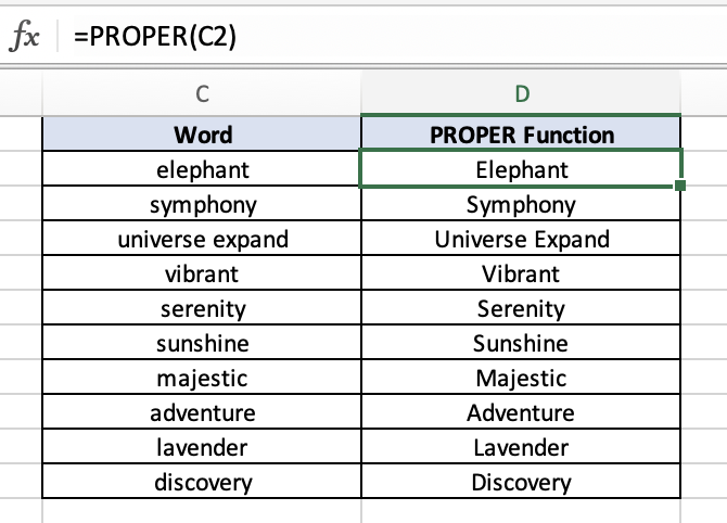 Proper Function Excel — Data Trail Mix
