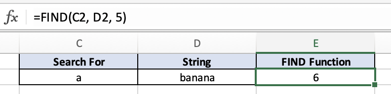 Find Function Excel — Data Trail Mix 3089