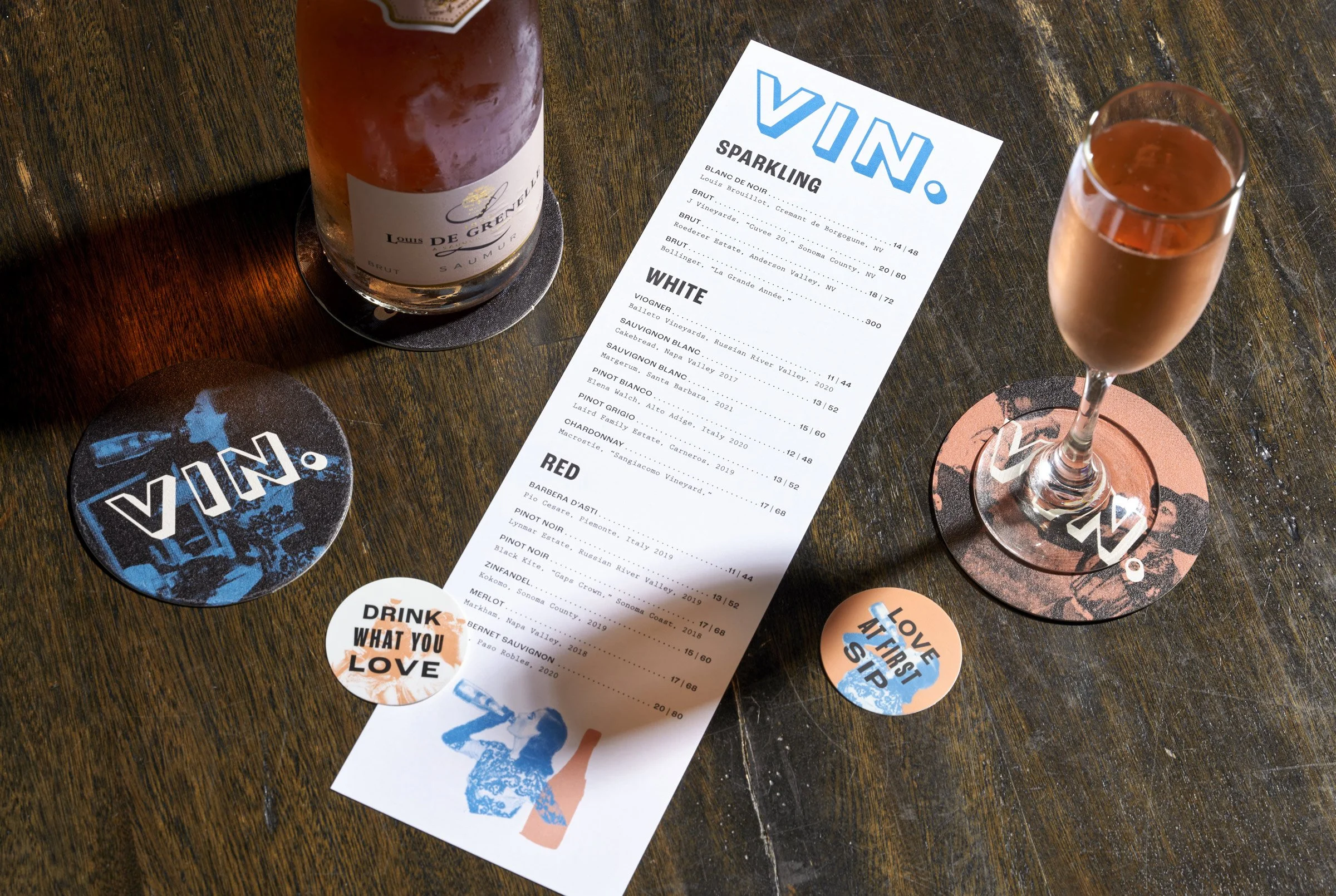 VIN Wine Bar Branding | Outerlands Studio