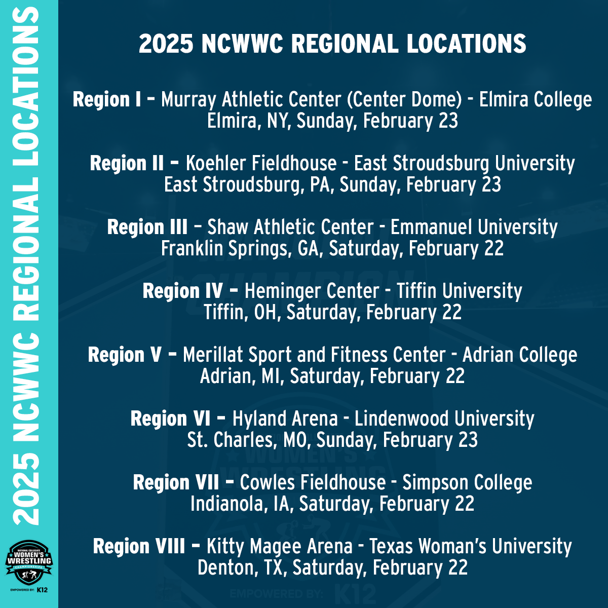 NCWWC - National Collegiate Women's Wrestling Championships