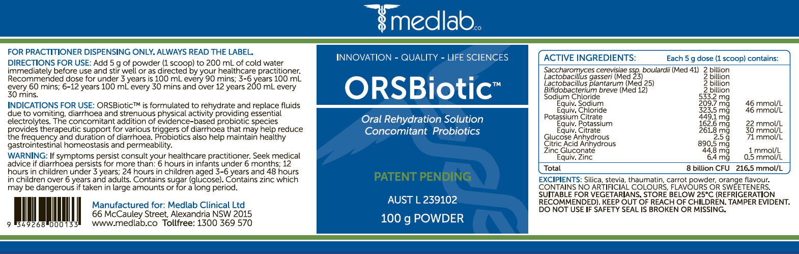 Microbiome General Products — MEDLAB GROUP