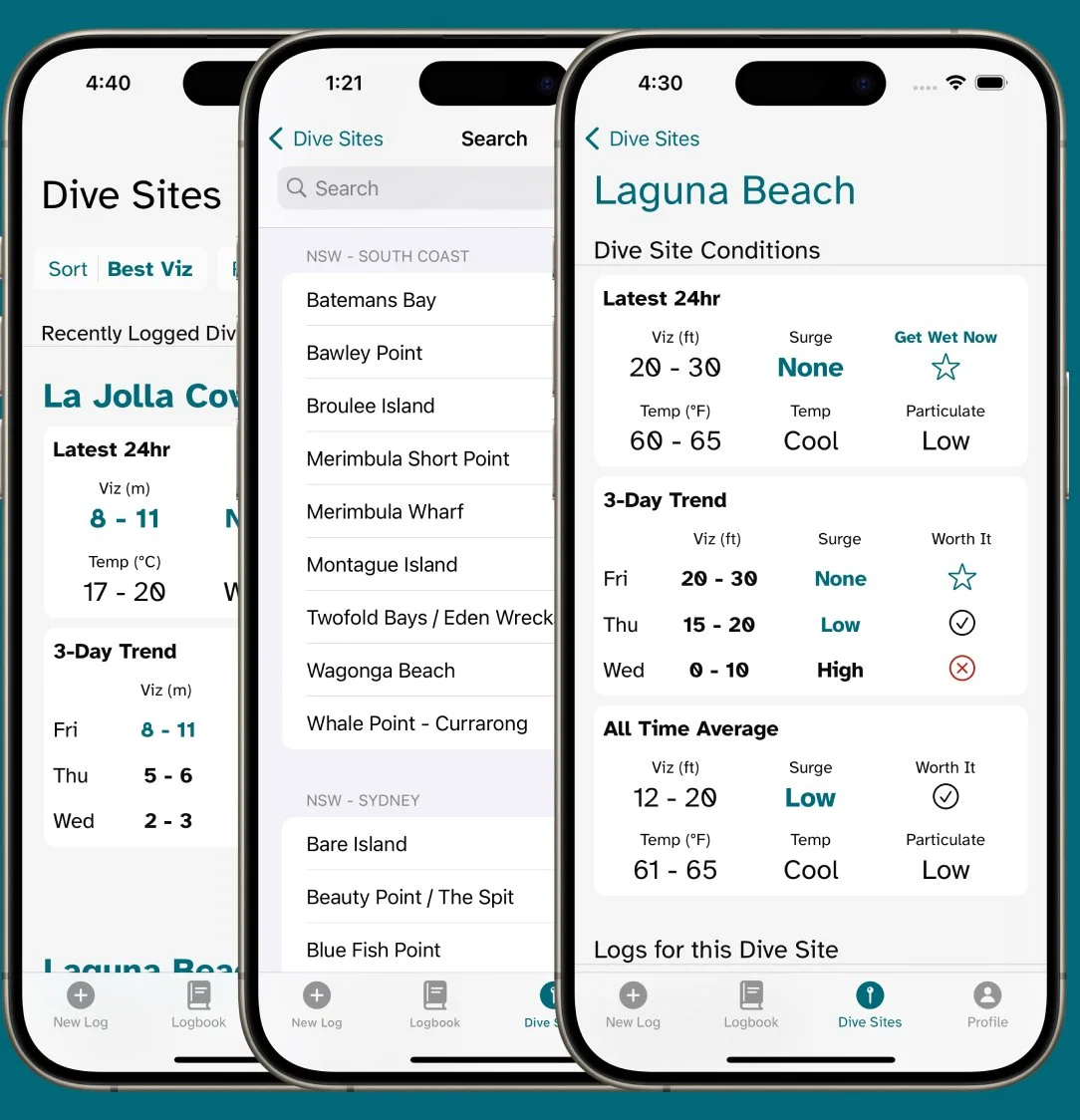 Viz App - Free Diving Visibility Reports