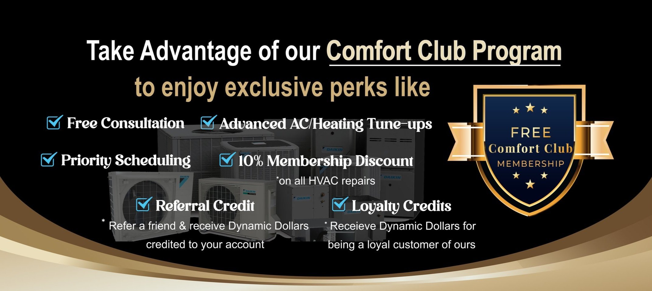 FREE Comfort Club Program — Air Dynamics HVAC