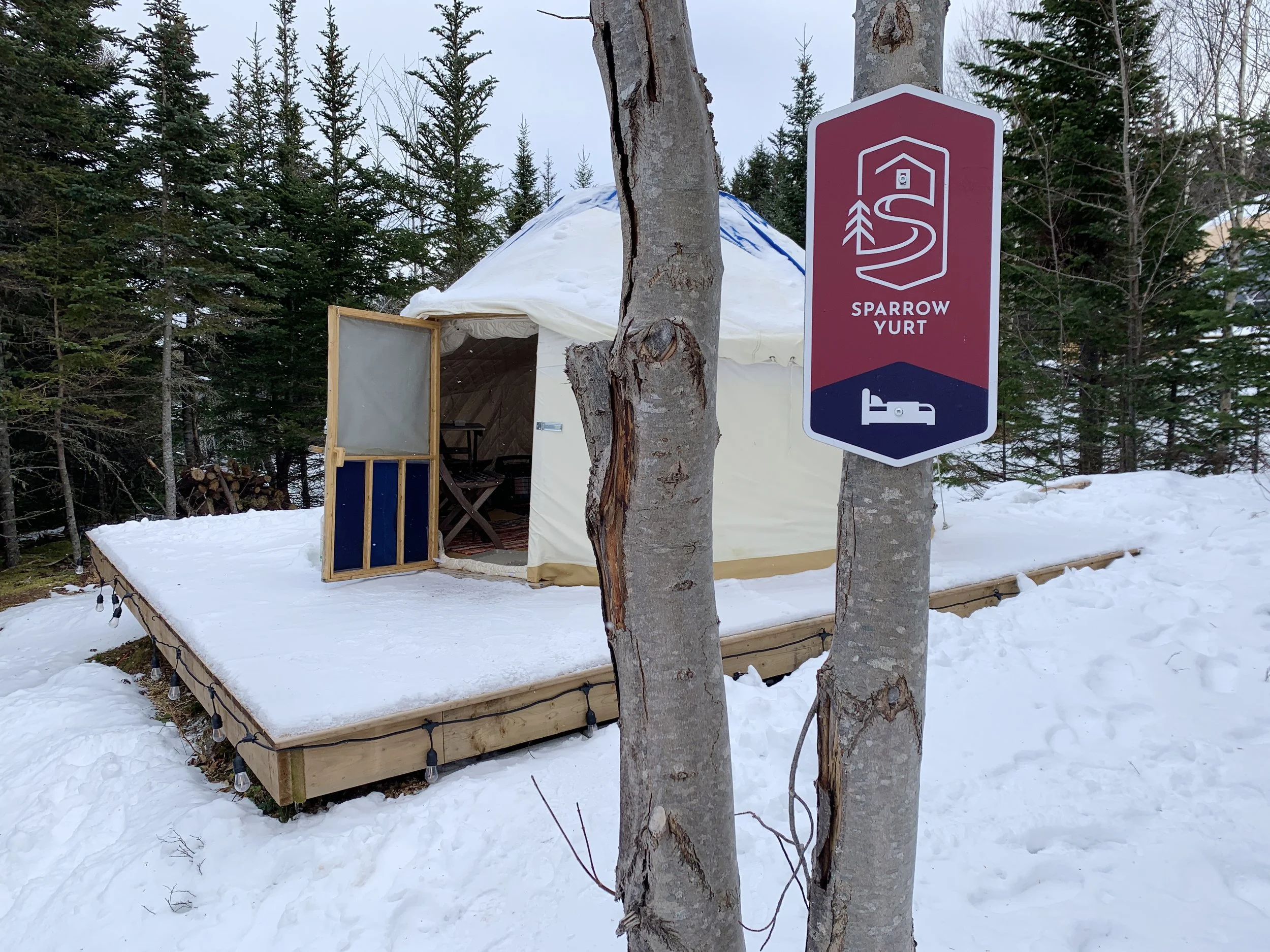 Sparrow Yurt — Sally's Brook Wilderness Cabins