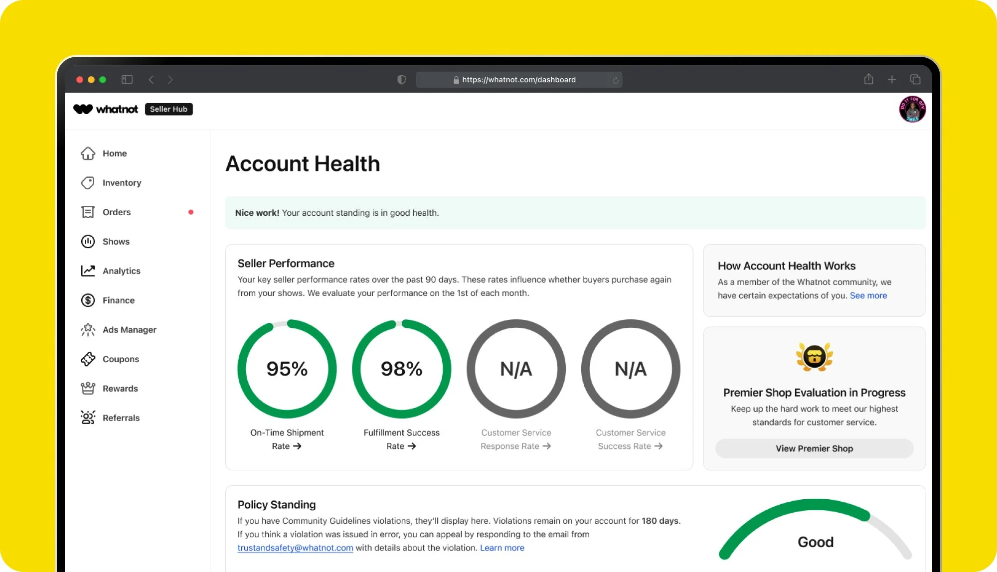 Product Spotlight: Account Health, Fulfillment, and Notifications ...