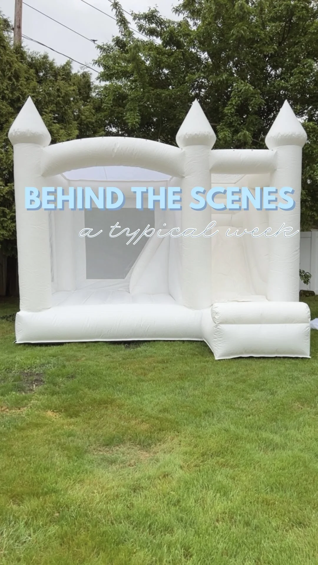 White Bounce House Rental Long Island